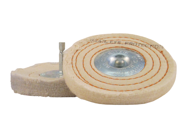 Buffing Wheel- Spiral Sewn mandrel mounted 7000146 – Williamsville Buff ...