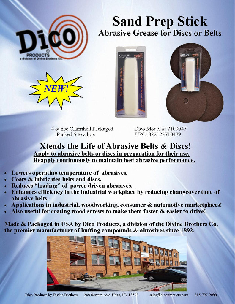 SandPrep Abrasive Lubricant – Williamsville Buff & Abrasives